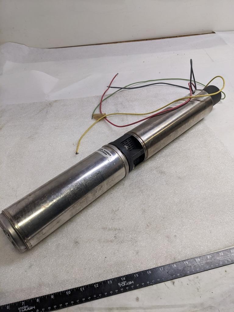 WATER ACE R302A SUBMERSIBLE 4" DEEP WELL PUMP 3-WIRE 1HP 10GPM 230V NE ...