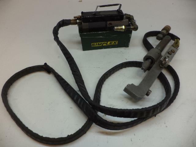 USED SIMPLEX PA91-RX HEAVY DUTY AIR OVER OIL PUMP R55 5-TON 10000 PSI ...